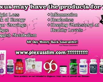 Plexus Slim Product Advertising Card, Pick Your Size! *FILE ONLY* Ready ...