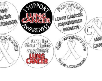 Lung cancer ribbon | Etsy