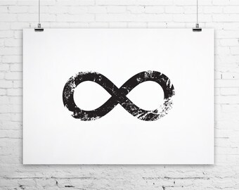 Items similar to Infinity poster, infinity print, infinity art ...