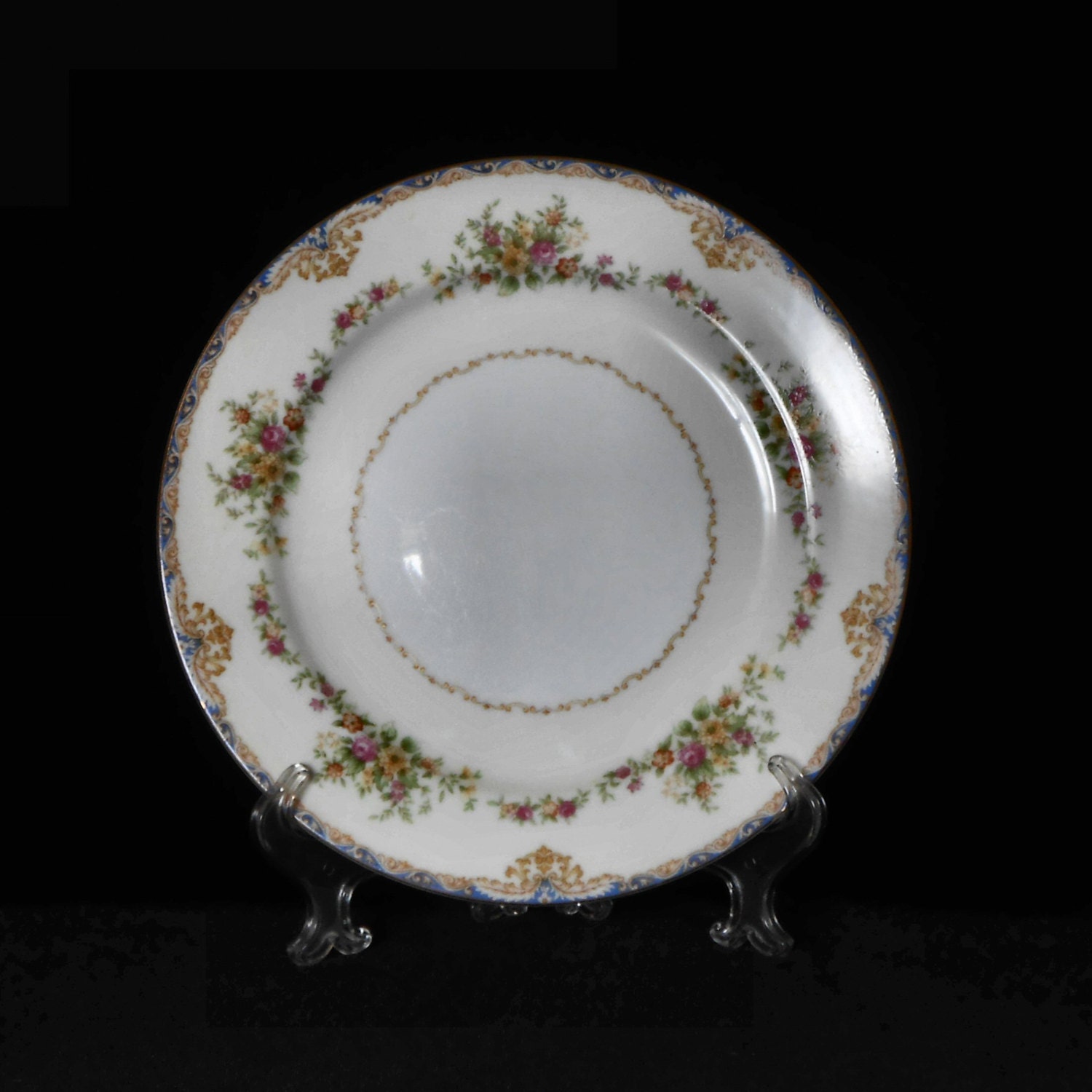 10 inch Dinner Plate Early Blue and Floral Noritake Pattern – Haute Juice