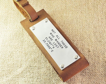 Handmade luggage tag | Etsy