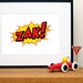 Comic Book Art Comic Book Name Personalised Name Print