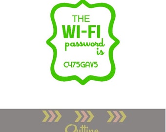 Popular items for wifi password on Etsy