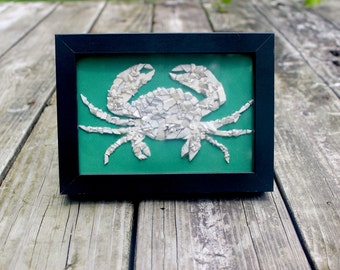 Unique crab shell art related items | Etsy