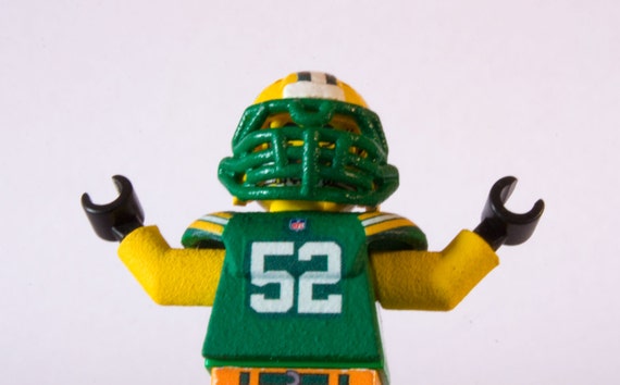 Custom Lego Clay Matthews Greenbay Packers NFL American