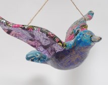 Unique paper mache birds related items | Etsy