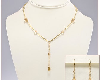 Bridal Jewelry Set Crystal Statement Necklace & Earrings