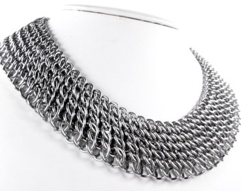 Chainmail necklace | Etsy