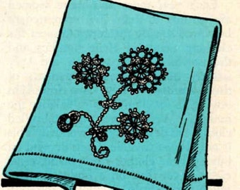 4806 Vintage Tatting PATTERN for Tatted Edges taken from