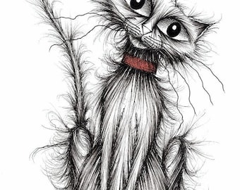 Keith Mills Artist Cats Dogs Abstract Art by KeithMills on Etsy