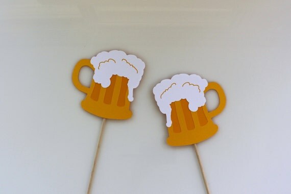 2 Photobooth Beer Mug Props / Butter Beer Photo Booth Props