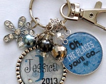 Popular items for graduation keychain on Etsy