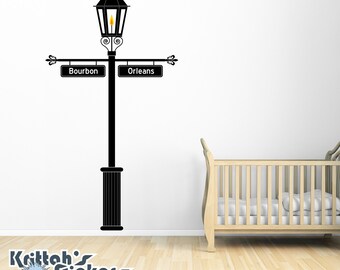 Street lamp decal | Etsy