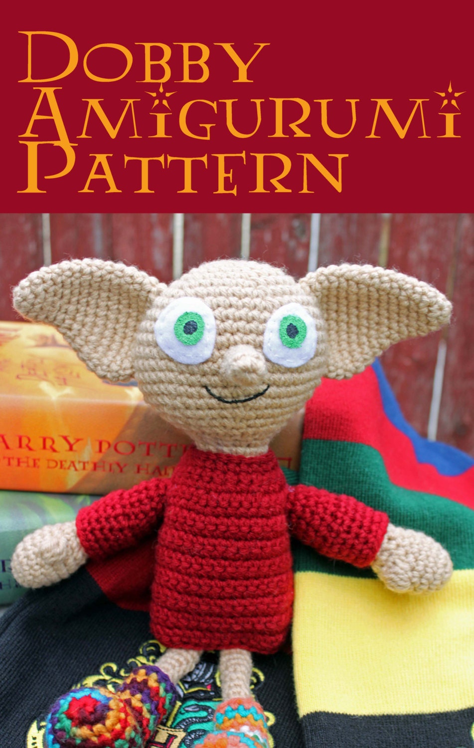 Crochet Pattern: Dobby Amigurumi Harry Potter