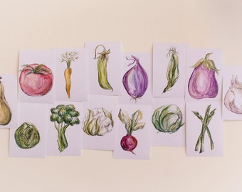 Vegetable prints | Etsy