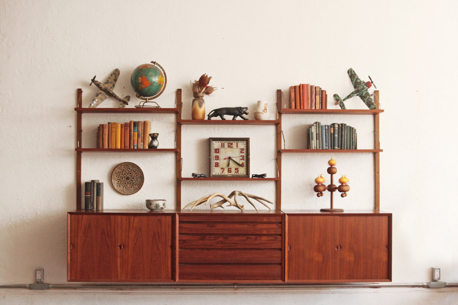 Danish Mid Century Cado System Modular Wall Unit