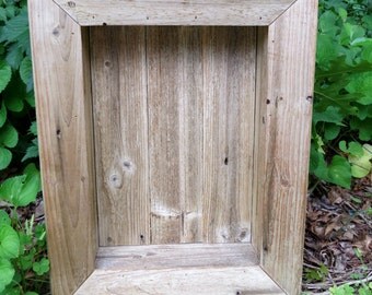 Shadow Box Wall Shelf Beach Chic Cottage Chic Distressed Furniture Rustic