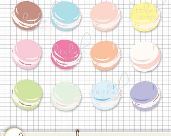 Macaron clipart | Etsy