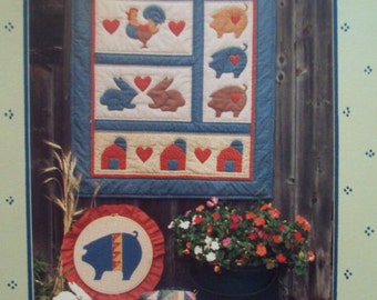 Farm animals quilt | Etsy