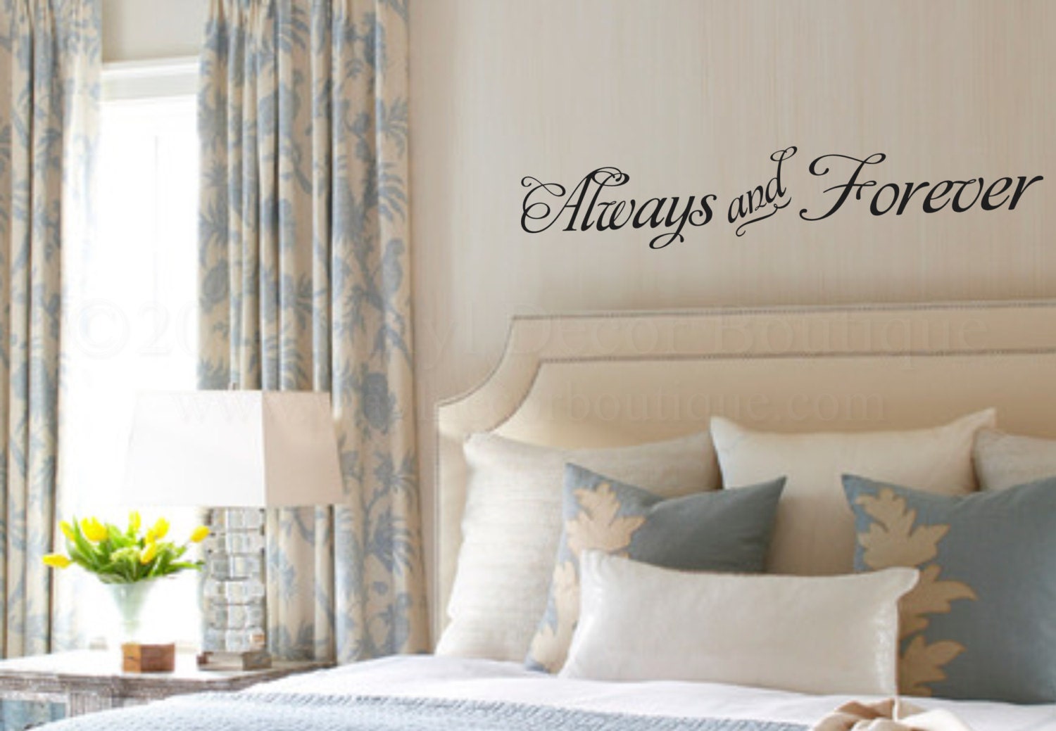 Always And Forever Wall Art Wall Decal Wall Quote Vinyl