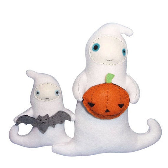 Cute Ghost PDF Sewing Tutorial Halloween by BlueCottageSewing