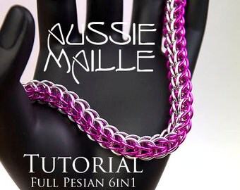 Chain Maille Tutorial Captured Beads Bracelet by AussieMaille