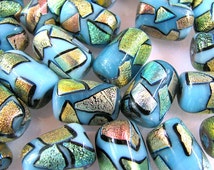 Popular items for fused glass beads on Etsy