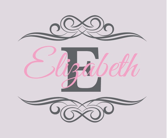 Disney Princess room decor Personalized wall decals Name