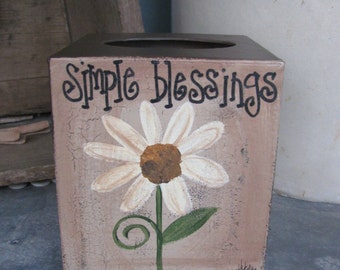 Primitive Flower Pot and Flowers Hand by GainersCreekCrafts