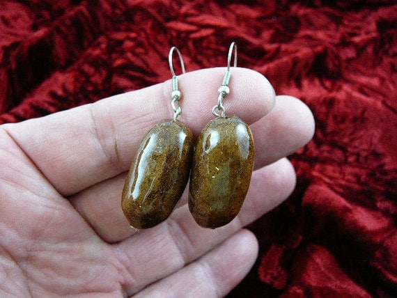 Real Moose POOP doo doo nugget dangle silver wire by sharkman123