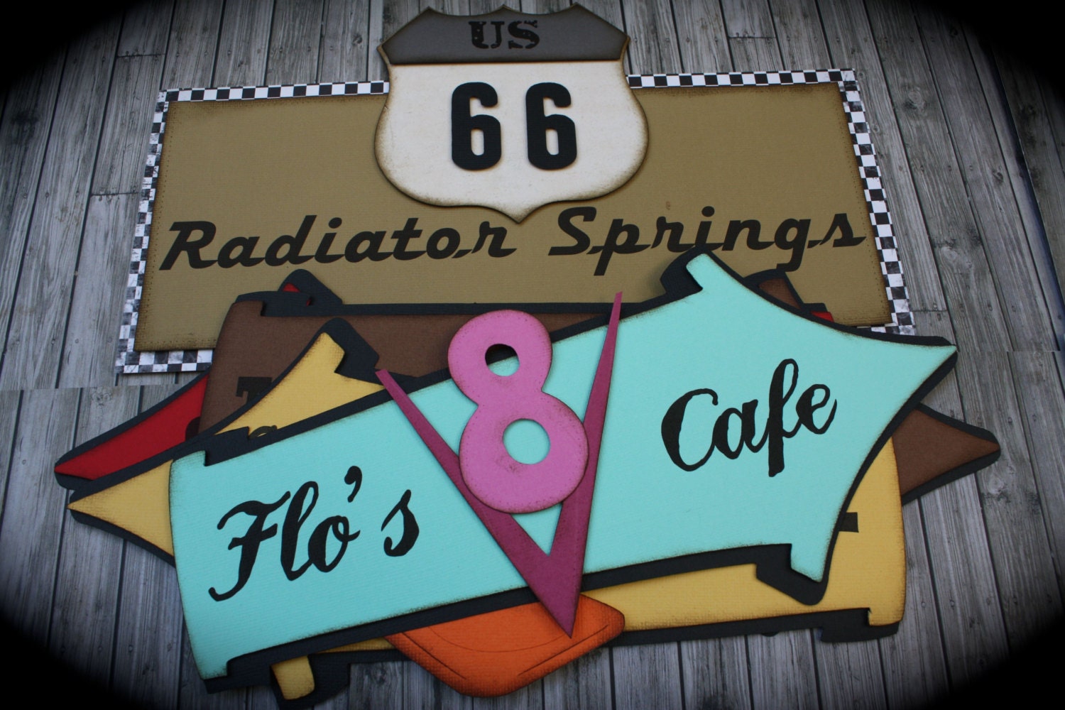 Disney CARS themed directional SIGNS