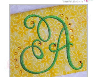Maisie Monogram Font Set 4 and 5 Machine by Embroitique on Etsy