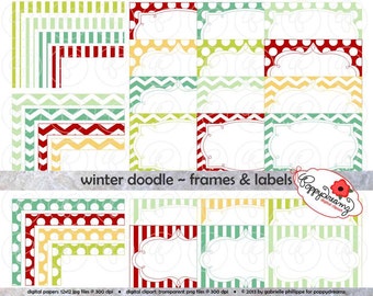 Fall Borders Frames & Labels: Clip Art Pack Card Making