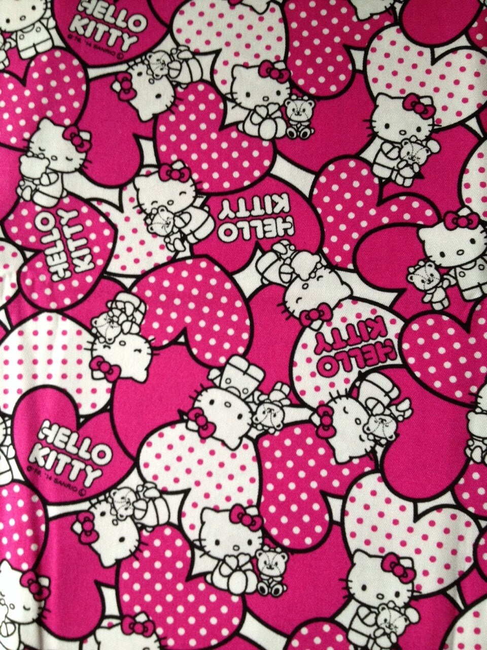Hello kitty fabric One yard fabric 2014 new by HanamiBoutique