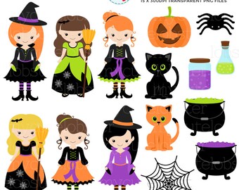 Witch clipart | Etsy