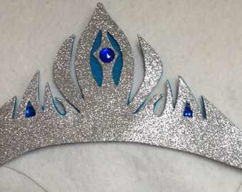 1 QUEEN ELSA INSPIRED Crown in 2 Color Styles Gold and Silver