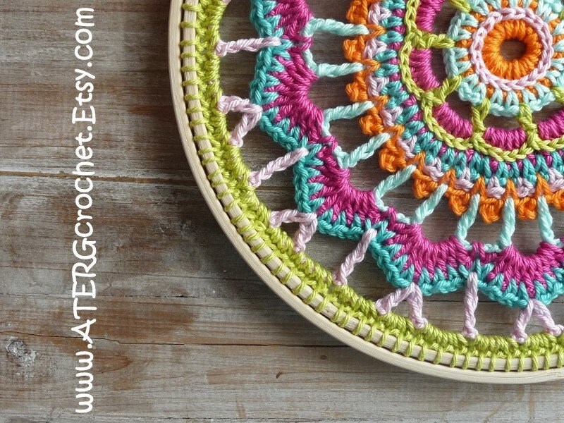 Crochet pattern EMBROIDERY RING by ATERGcrochet