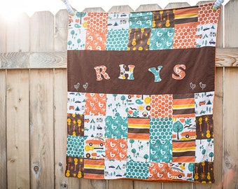 Baby name quilt | Etsy
