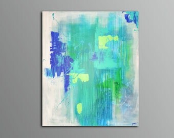 Turquoise painting | Etsy