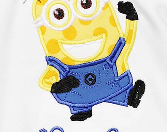 Minion Shirt, Girls birthday shirt, Boys Birthday Shirt, Monogrammed ...
