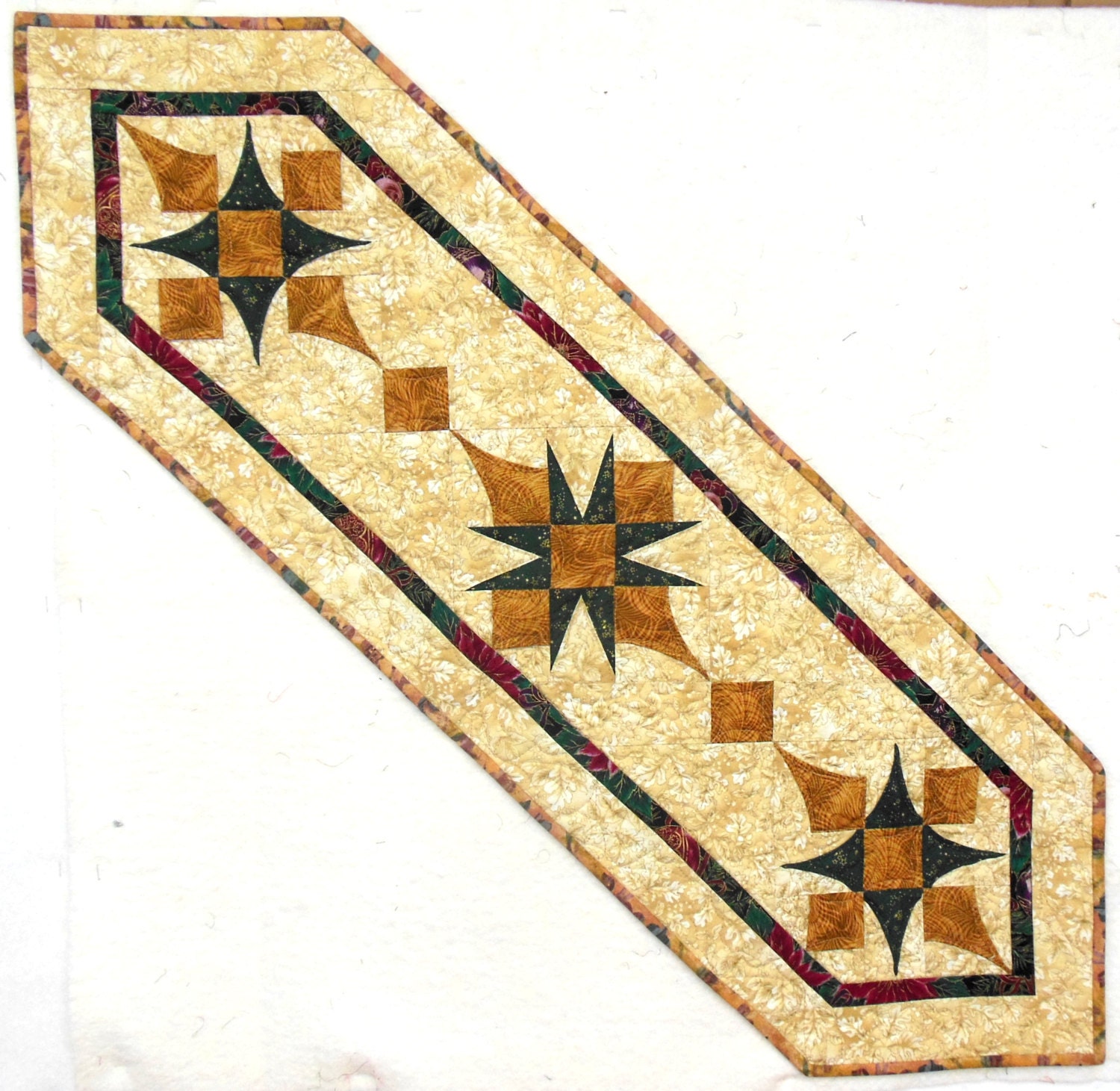 Christmas Stars Table Runner PDF Quilt Pattern