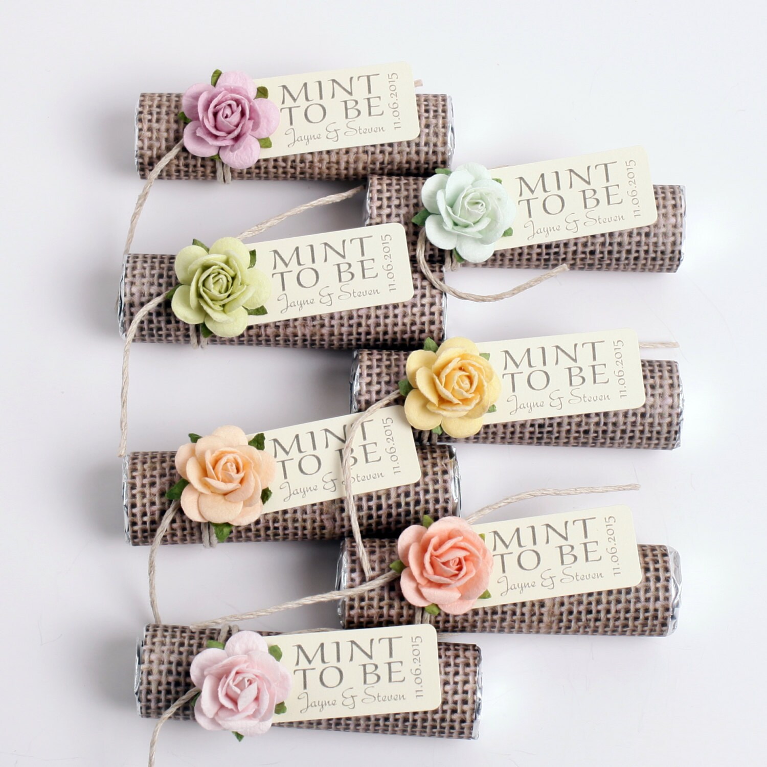 Mint wedding Favors Set of 180 mint rolls Mint to