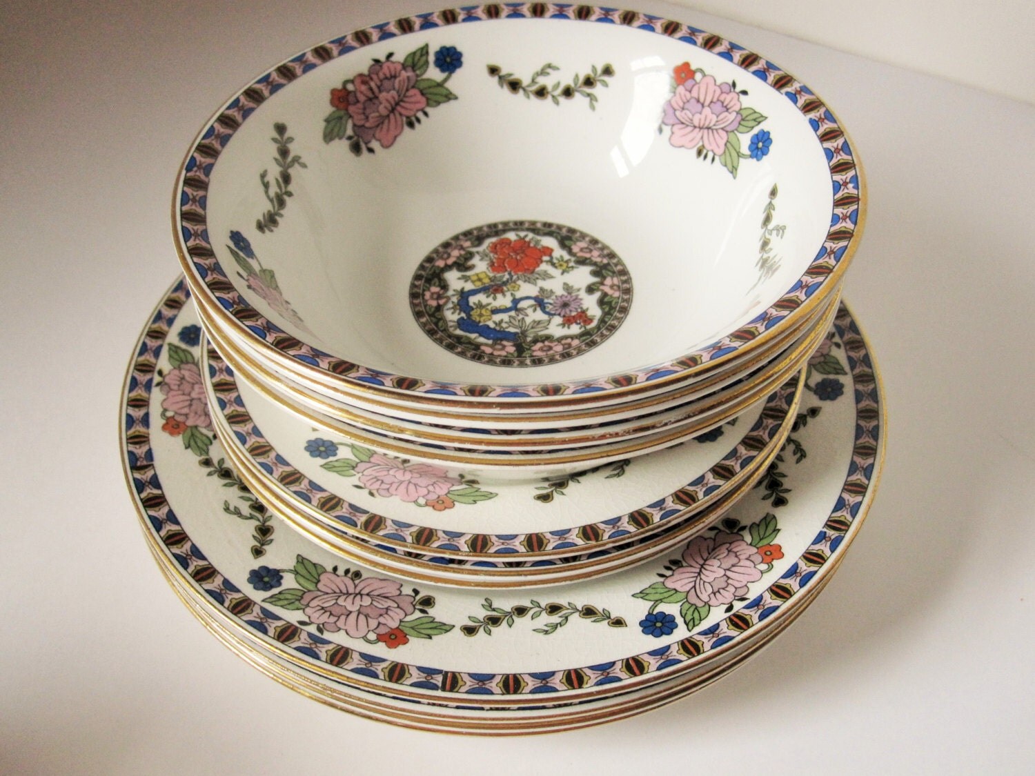 Partial Set of ‘Indian Prince’ Dinnerware From J&G Meakin, Hanley ...