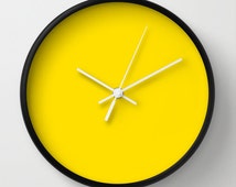 Popular items for yellow wall clock on Etsy