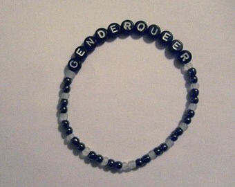 Genderqueer Letter Bracelet