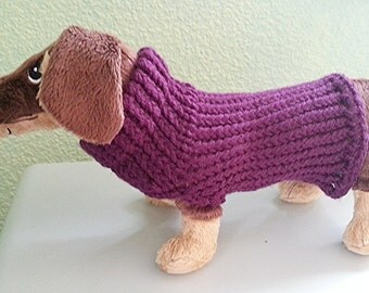 Hand Knitted Dog Sweater ~ Puppy Sweater ~ Cute & Cozy little dog sweater