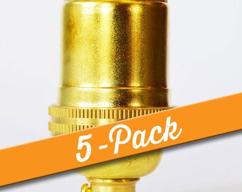 Electrical Lamp Socket Antique Brass Superior by VintageWire