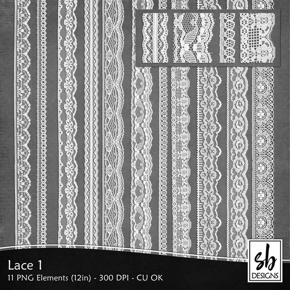Digital Lace Lace Clip Art Digital by SBdigitalDesigns on Etsy