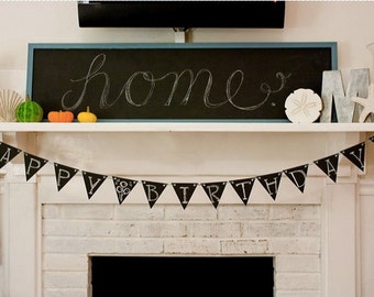 Chalkboard pennant | Etsy