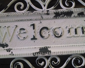Popular items for iron welcome sign on Etsy